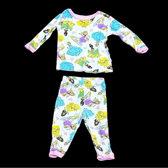 Disney | Pajamas | Disney Princess Tiana Belle Cinderella And Rapunzel ...